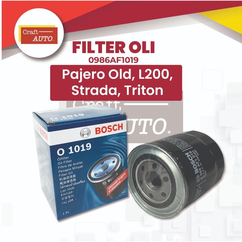 Jual Filter Oli / Oil Filter Pajero Old L200 Strada Triton Bosch ...