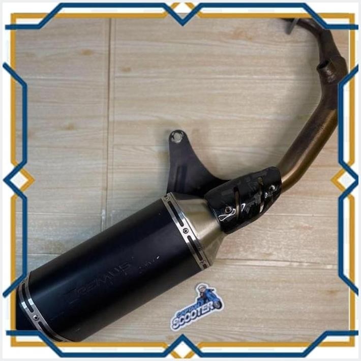 Jual KNALPOT REMUS HEXACONE BLACK MATTE VESPA SPRINT PRIMA S LX LXV ...