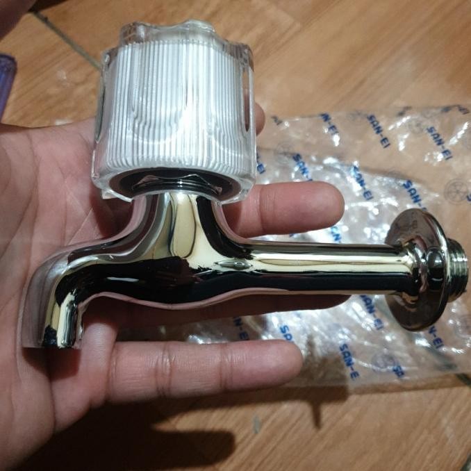 Jual Kran Tembok Sanei Y20C/Kran Tembok Acrilic Bulat San Ei (Baru) | Shopee Indonesia