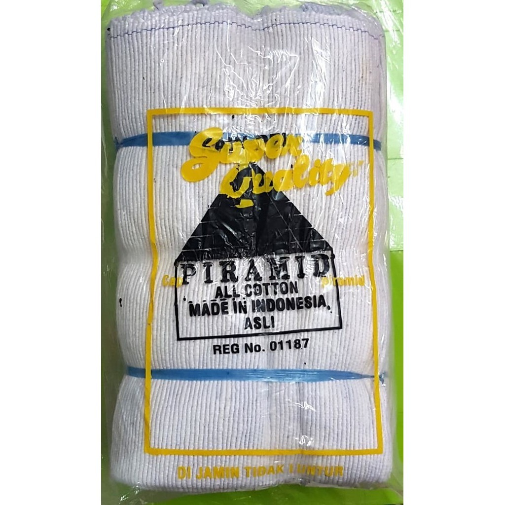 Jual Kain Pel Piramid Putih / Isi 10 / Kain Lap Katun | Shopee Indonesia