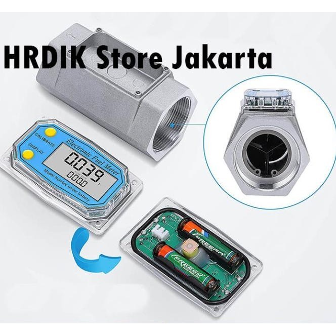 Jual Water Flow Meter 1 Inch Turbine Digital 1 Inci Solar Npt Fuel Diesel | Shopee Indonesia
