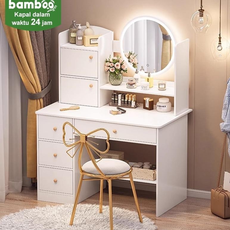 Jual Meja Rias Modern Meja Rias Dengan Cermin Meja Rias Aesthetic Meja ...