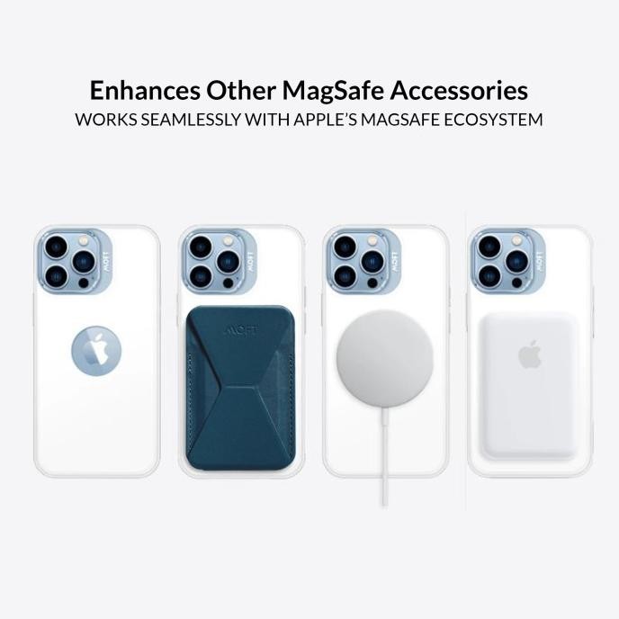 Jual Moft Iphone 13 Pro Max Magsafe Case & Snap On Phone Stand Wallet ...