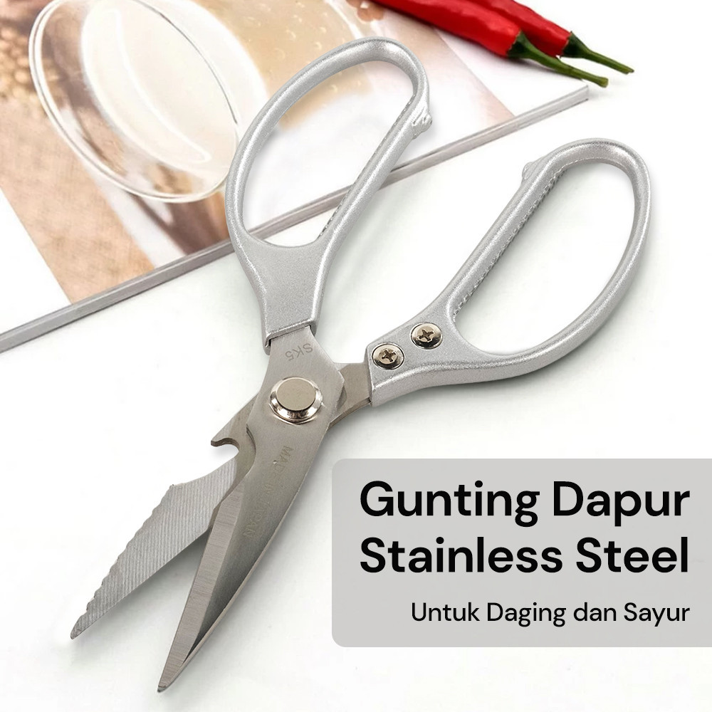 Jual JIALIBAO Gunting Daging Dapur Kitchen Meat Scissors Stainless ...