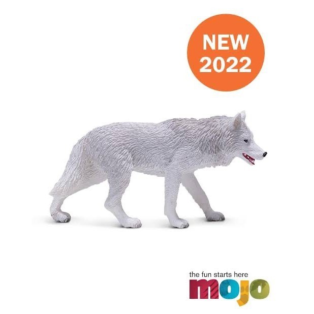 Jual Cabre Mojo Mojo Fun Animal Figurine Arctic Wolf / Serigala Kutub ...
