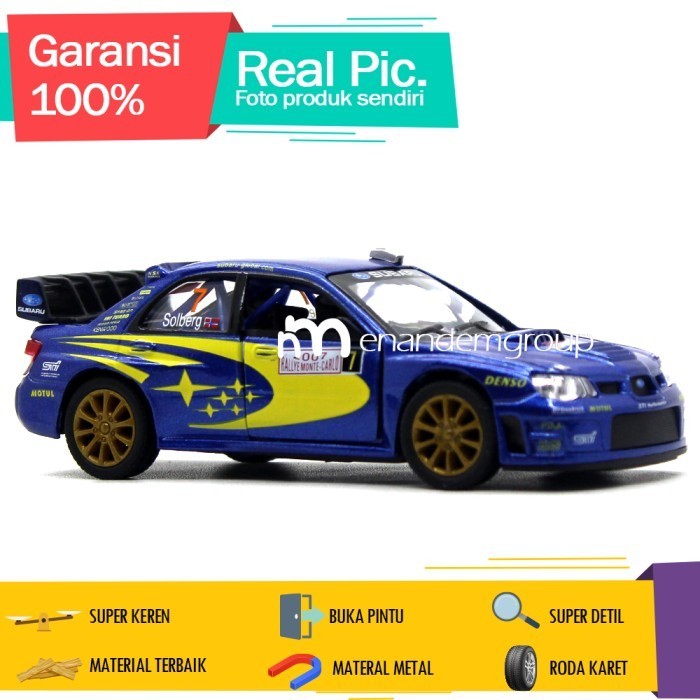 Jual Cabre Diecast Miniatur Mainan Mobil Balap Subaru Impreza Wrc 2007 ...
