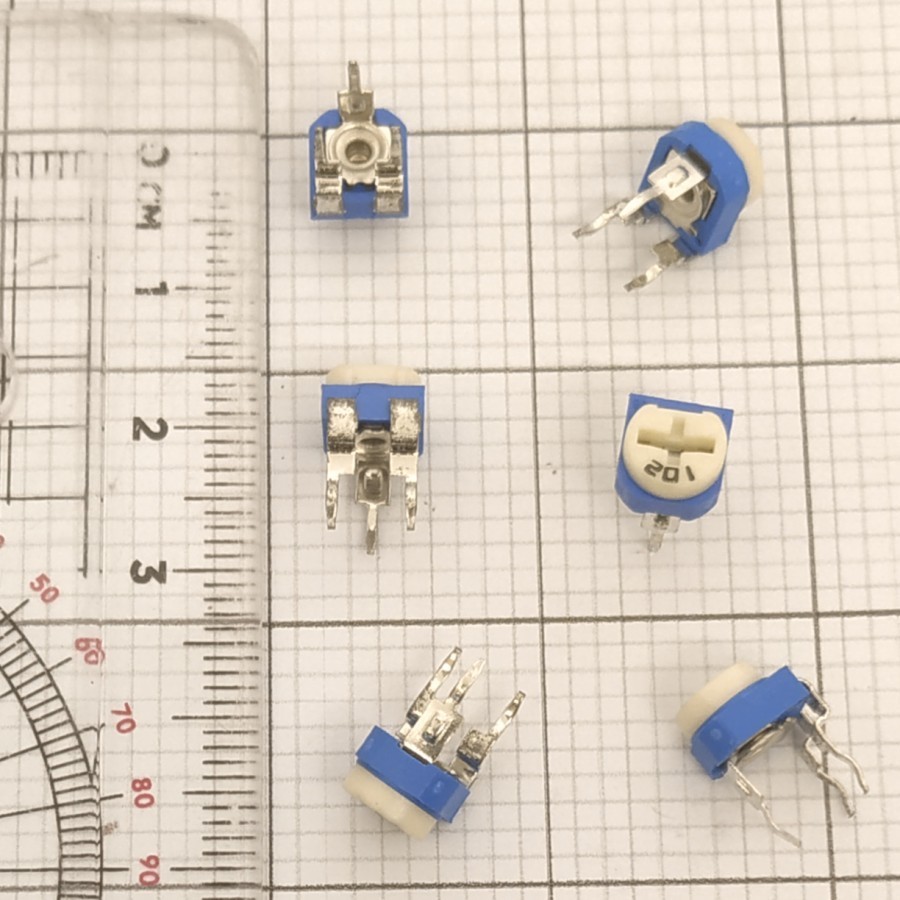 Jual VR 1K Biru / Trimpot 1K Potensio / VR 102 Variable Resistor ...