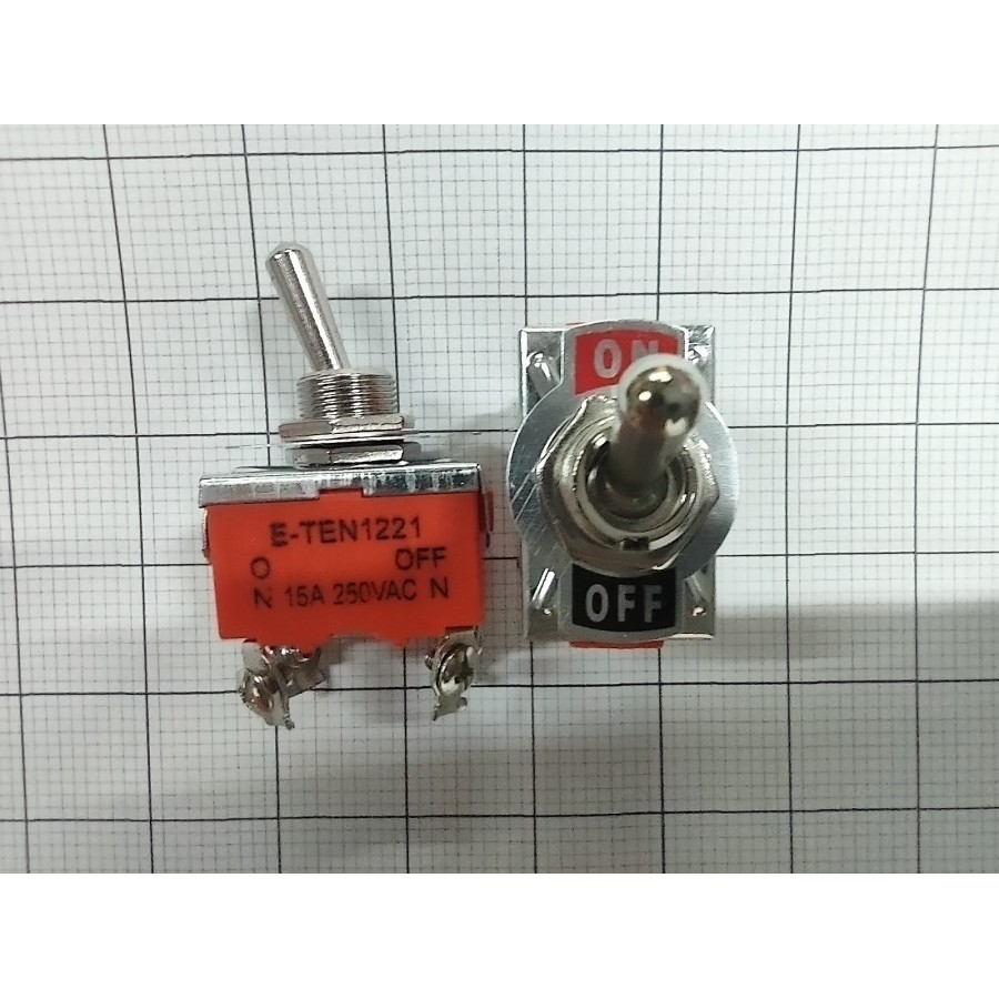 Jual Toggle Switch On Off E-Ten 1221 Oren 4 Pin harga utk 3pcs | Shopee ...