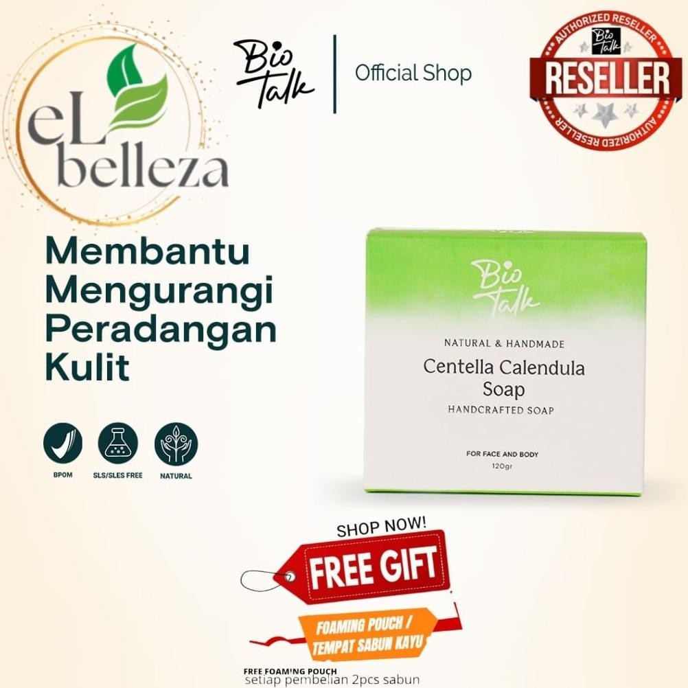 Jual jy-6 Bio Talk Sabun Natural Herbal | Centella Calendula | Kulit ...