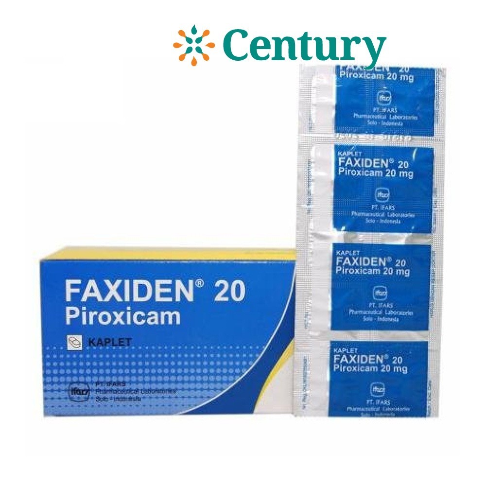 Jual FAXIDEN 20MG 1 STRIP ISI 10 TABLET / PIROXICAM / ANTI NYERI ...