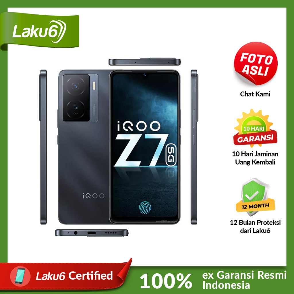 Jual Vivo iQOO Z7 8GB/128GB Bekas Resmi Indo | Shopee Indonesia