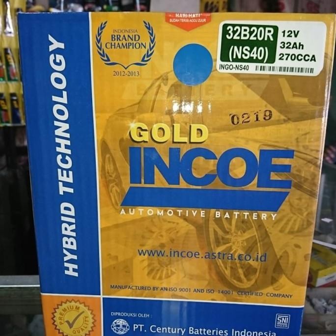 Jual BEBAS ONGKIR - Aki INCOE NS40 32ah mobil avanza xenia zebra apv ...