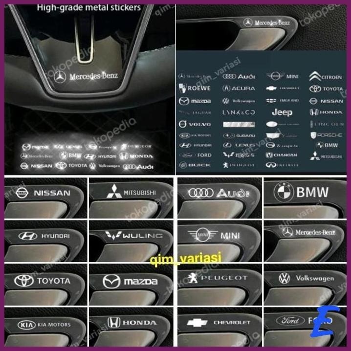 Jual EMBLEM LOGO STIKER STICKER STEER STIR MERCEDES BMW CHEVROLET ...