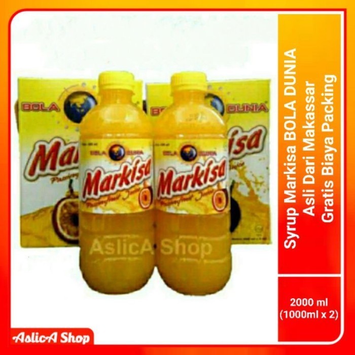 Jual Unik Syrup MARKISA BOLA DUNIA 2 Ltr Asli Khas Makassar Murah ...