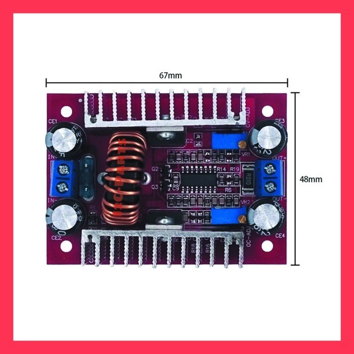 Jual Terbagus Step Up 15A 400W Dc To Dc Boost Converter Module Power ...