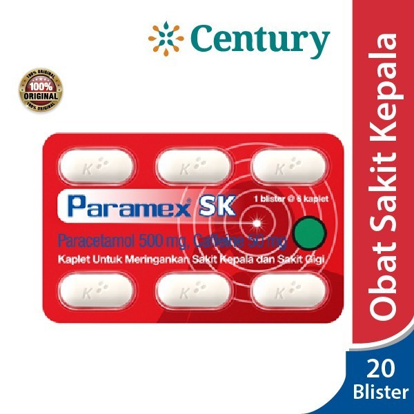 Jual Paramex SK 1 blister isi 6 kaplet / Anti Nyeri / Paracetamol / Sakit Kepala / Sakit Gigi ...