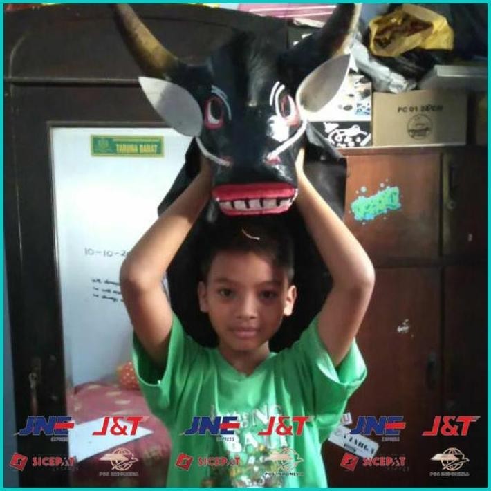 Jual BANTENG BANTENGAN ANAK KAIN PANJANG / BANTENG HITAM FULL KAYU ...