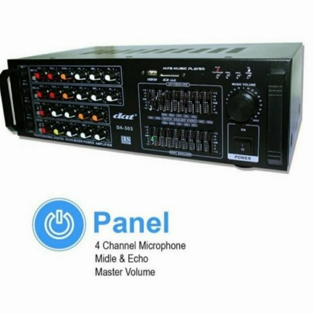 Jual Amplifier Dat Da 303 / Ampli Karaoke / Ampli Home Theater ...