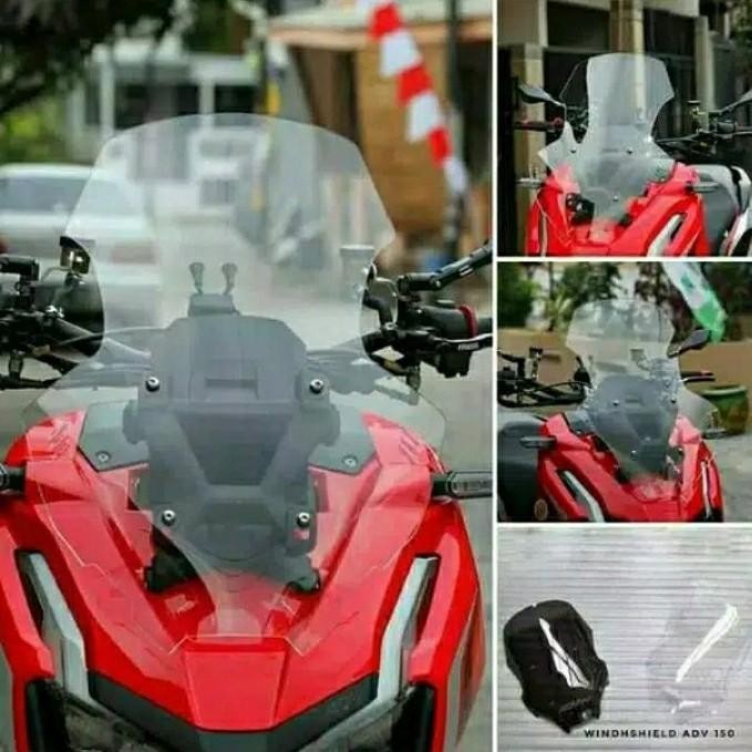 Jual Windshield honda ADV 150 model touring sirip | Shopee Indonesia