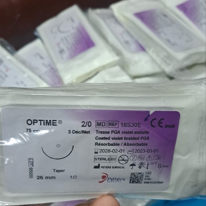 Jual Benang jahit medis OPTIME 2/0 TAPER per pcs | Shopee Indonesia