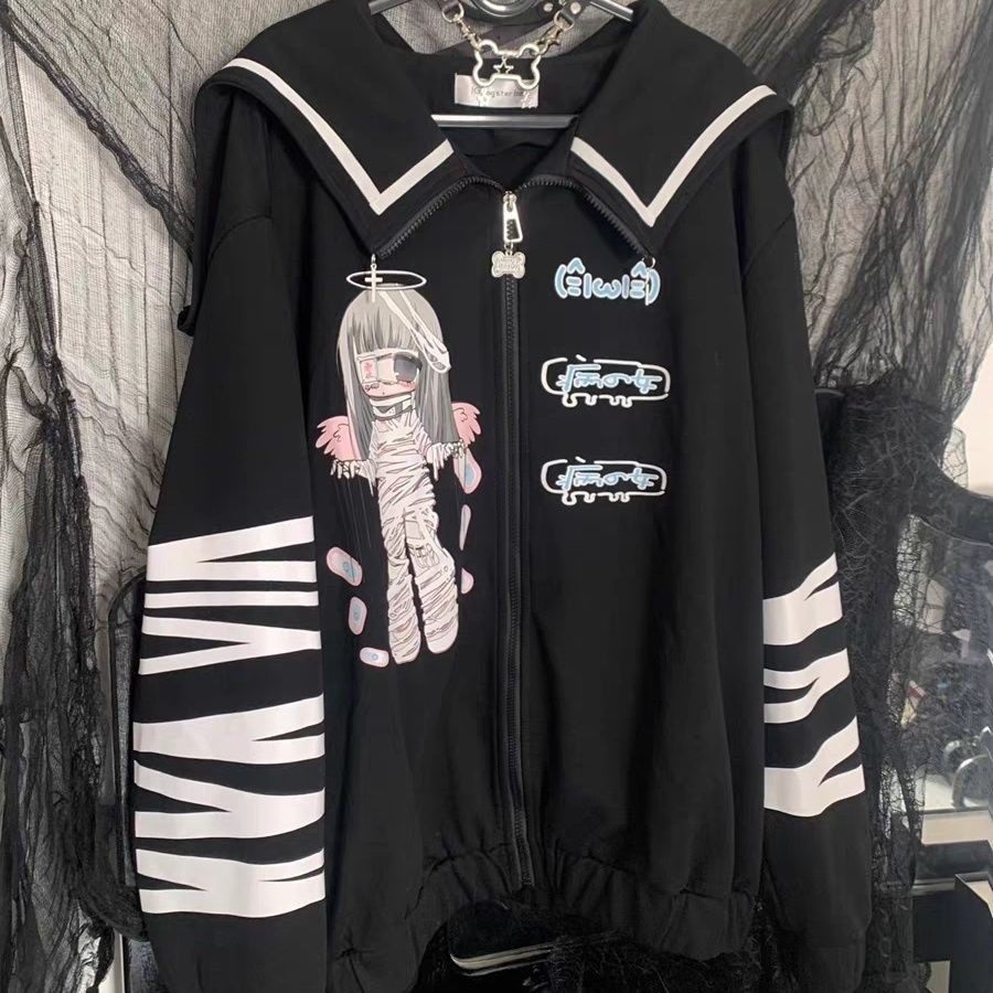 Jual Japanese Sweet Cool Culture Sweater Cute ACGN Clothes Water Color ...