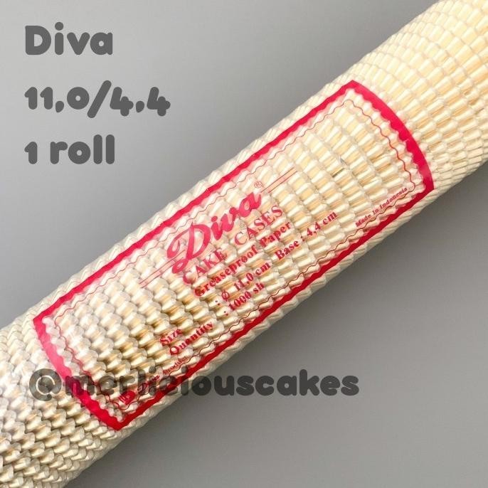 Jual [New] 1 Roll Diva Cupcake Cases Gold 110/44 Paper Cup Kertas ...
