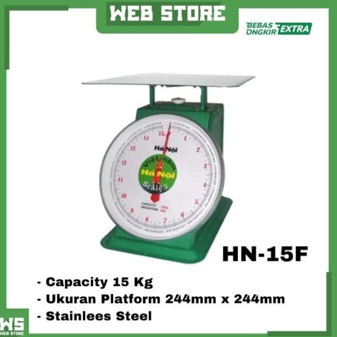 Jual [Baru] Timbangan Duduk Jarum Hanoi Manual Scale 15Kg Piring Buah Laundry | Shopee Indonesia