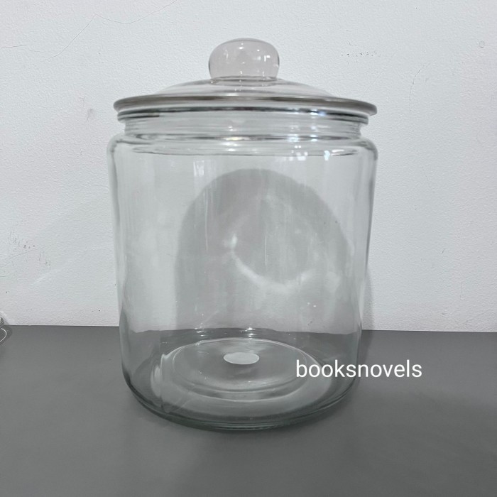 Jual 4 Liter Toples Permen Kaca Tutup Bulat Besar Jumbo Vas Display Jar ...