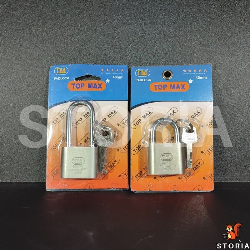 Jual Gembok 40mm Panjang Pendek Gembok Pagar Pintu Gembok Stainless ...