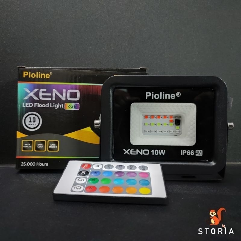 Jual Lampu LED SOROT Flood Light merk Pioline Xeno Lampu tembak RGB ...