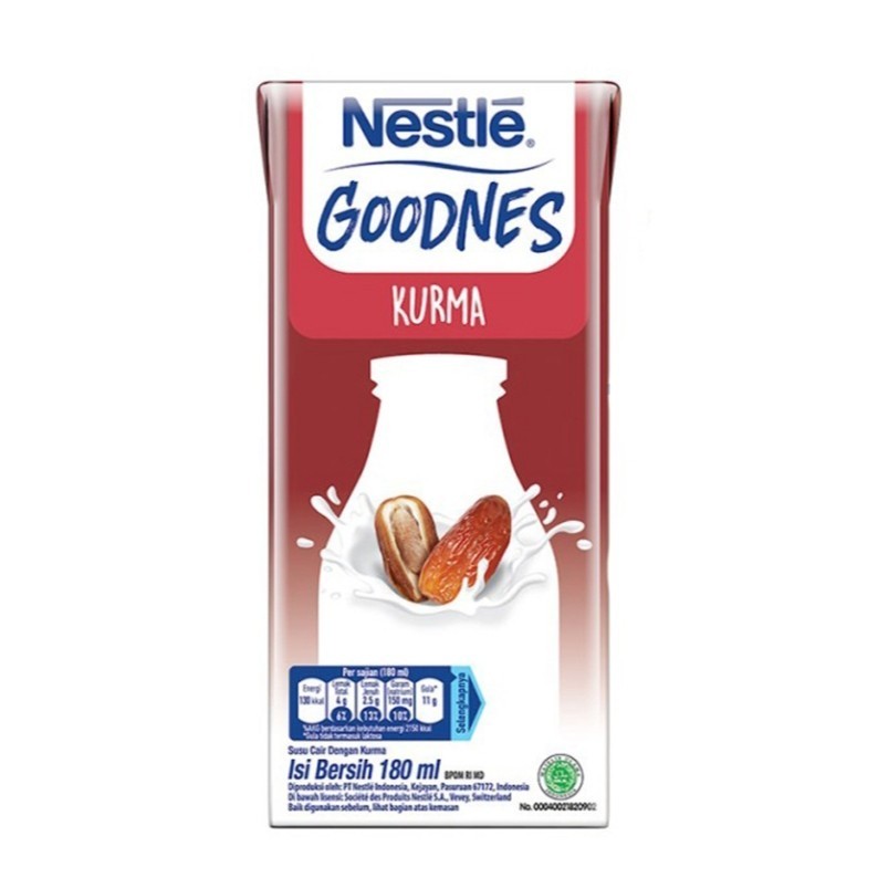 Jual Nestle Goodnes Susu UHT Kurma 180 ml | Shopee Indonesia