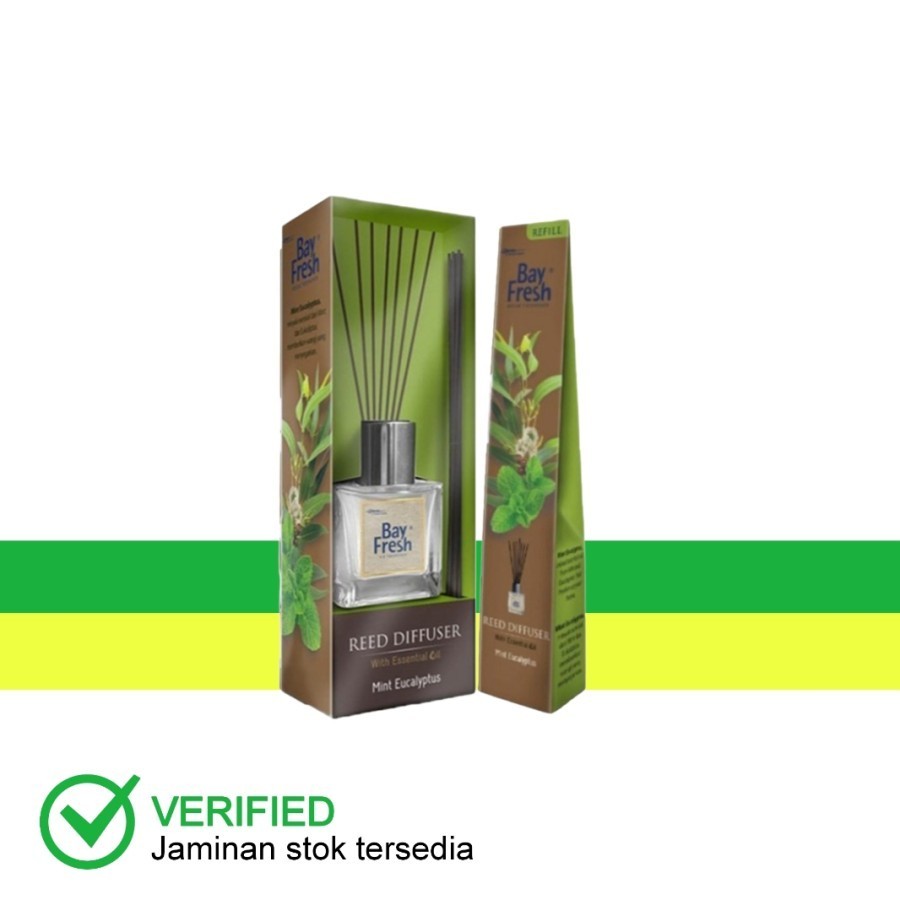 Jual BayFresh Reed Diffuser + Refill Pewangi Ruangan Mint Eucalyptus 30 ...