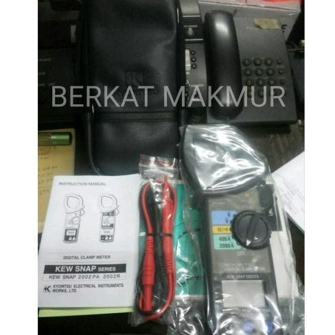 Jual Kyoritsu 2002Pa Digital Ac Clamp Ampere Meter 2000A Tang Amper ...