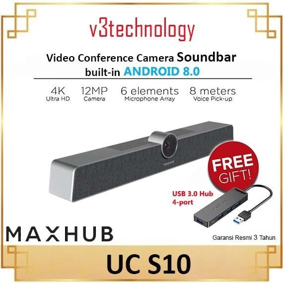 Jual Jual! Maxhub Uc S10 Soundbar Built-In Android System120 Fov12Mp | Shopee Indonesia