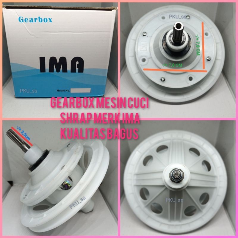 Jual GEARBOX ( MERK IMA )MESIN CUCI Polytron / SHRAP/ UMUM Puli Lebar ...