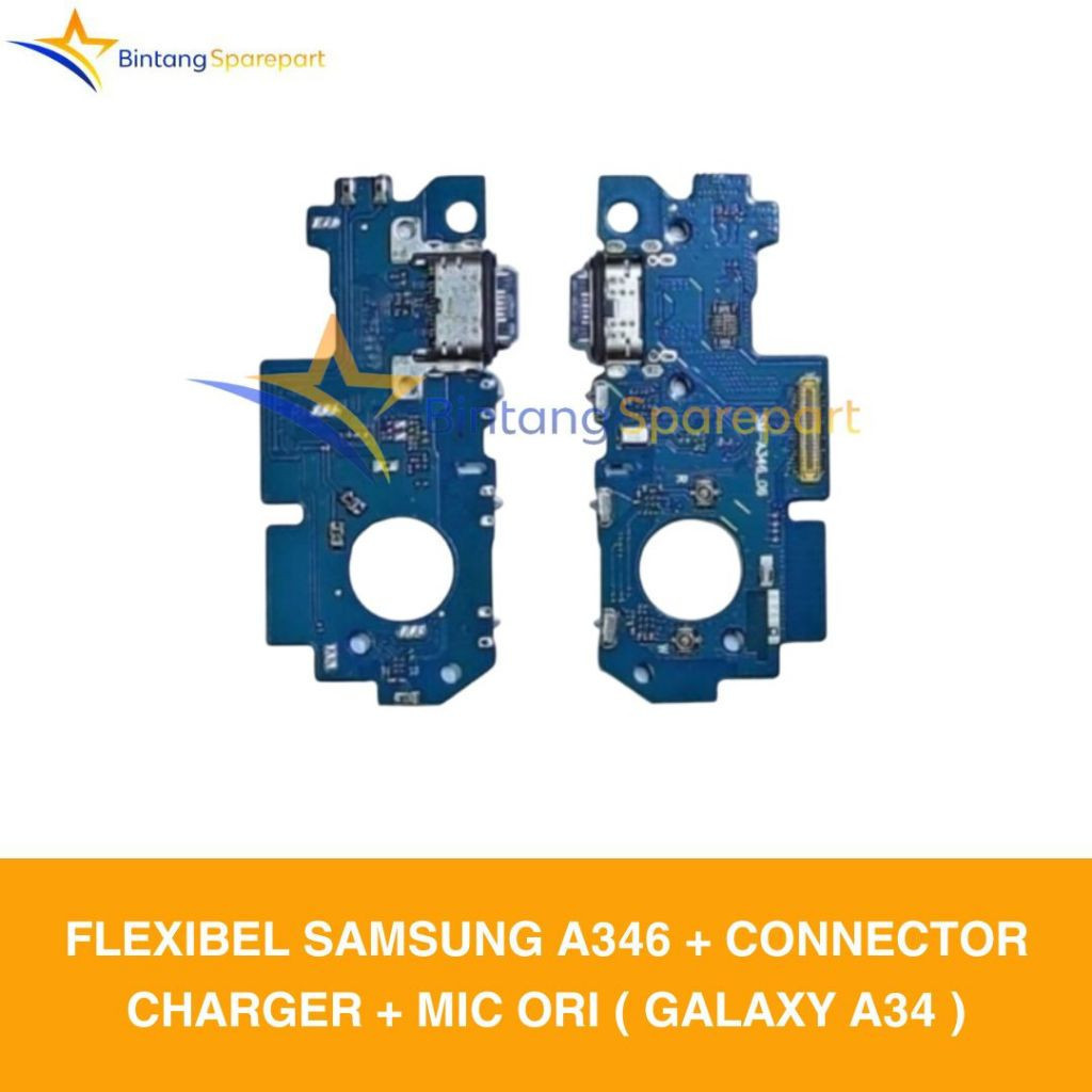 Jual FLEXIBEL SAMSUNG A346 + CONNECTOR CHARGER + MIC ORI ( GALAXY A34 ...