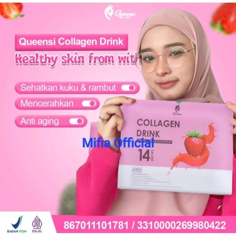 Jual Original Queensi Collagen 1 Box Isi 14 Sacet Pencerah Kulit Promo Langsung Kirim | Shopee ...