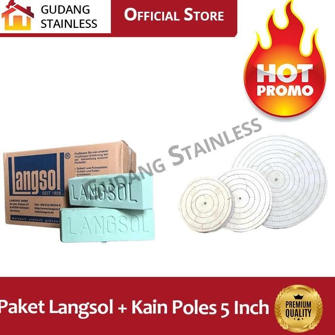 Jual Langsol Batu Hijau + Kain Poles 4" & 5" | Shopee Indonesia