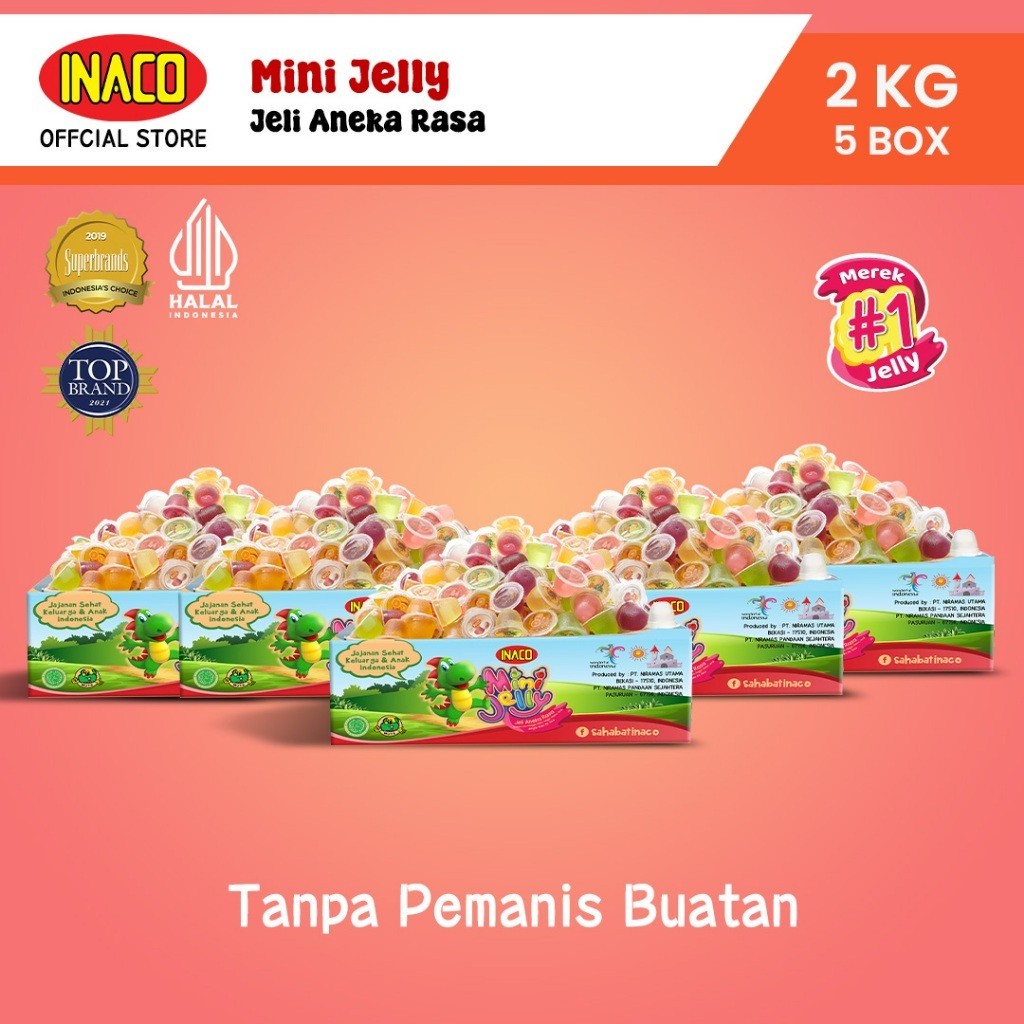 Jual INACO Mini Jelly 2kg - 5pcs | Shopee Indonesia