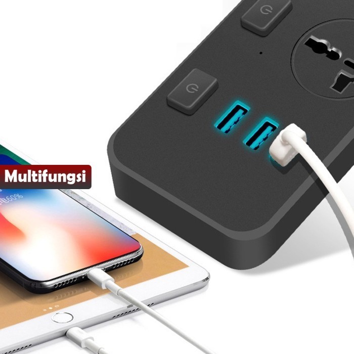 Jual Colokan Listrik Stop Kontak Usb Independen 2 Warna & 2 Ukuran ...