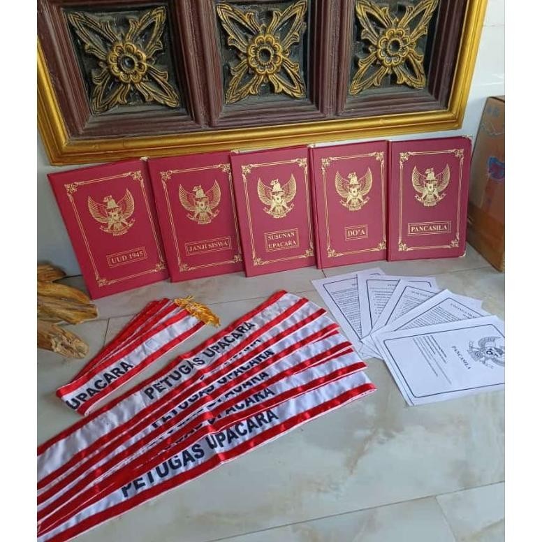 Jual promoo baru set map upacara lengkap dengan teks + slempang ...