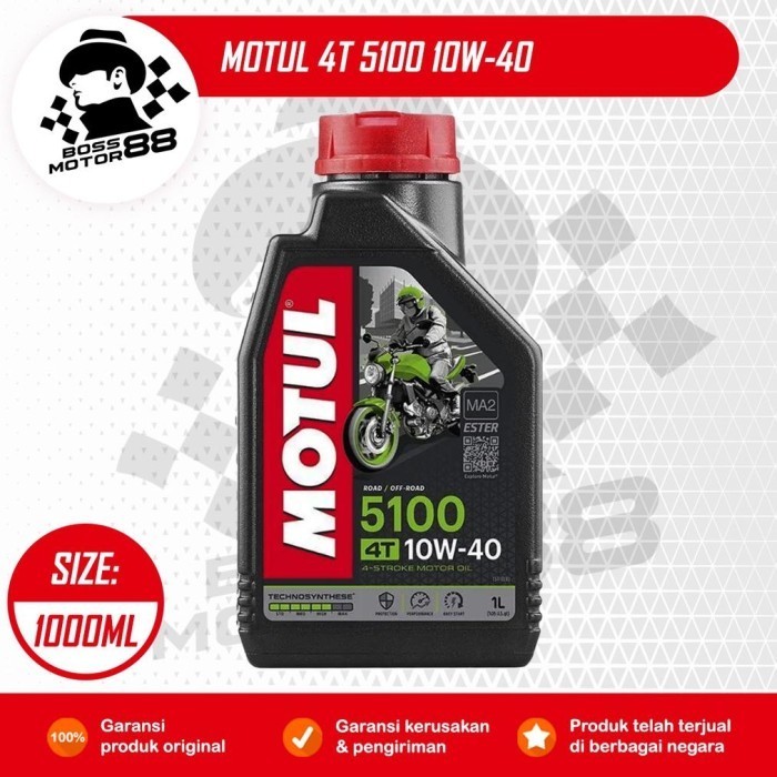 Jual Motul 4T 5100 10W-40 1L - Oli Mesin Motor 4Tak Premium 100% Original | Shopee Indonesia
