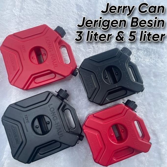 Jual jerigen 3 liter 5 liter motor touring adventure jerry can platic ...