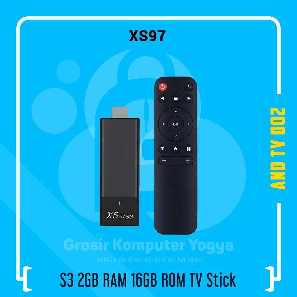 Jual XS97 S3 2GB RAM 16GB ROM Quad Core Android 10.0 TV Stick Set Top ...