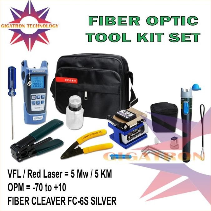 Jual FTTH Tool Kit SET Lengkap OPM VFL Cleaver FO Fiber Optik Toolkit ...