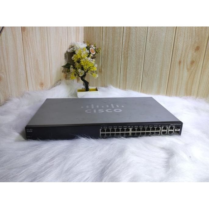 Jual Cisco SF300-24 24-Port Managed Switch with Gigabit Uplinks SFP ...