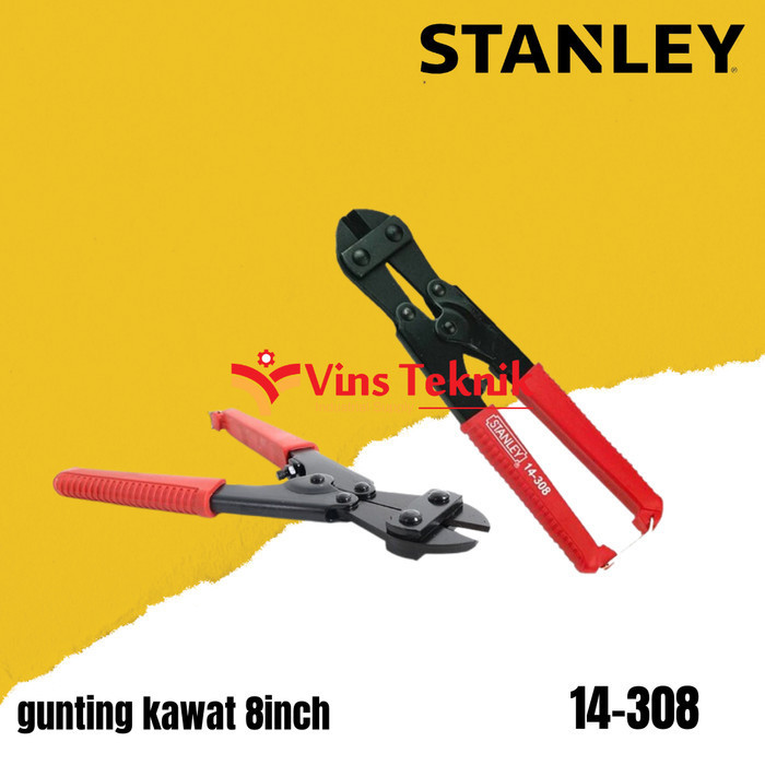 Jual Bolt Cutter Tang Potong Gunting Kawat 8Inch Stanley 14-308 ...