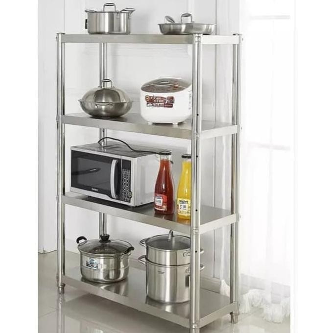 Jual [Ready] Mega_1688 Rak Dapur Portable Stainless 4 Susun Mg826 ...