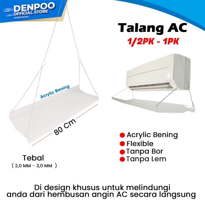 Jual Talang AC Akrilik / Reflektor / Talang AC / Penahan Hembusan Angin ...