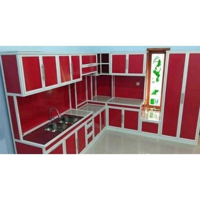 Jual [Ready] Kitchen Set Murah Aluminium - Custom Kitchen Set Aluminium ...